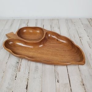 Vintage | Accents | Vintage Leilani Hawaii Large Monkey Pod Services ...